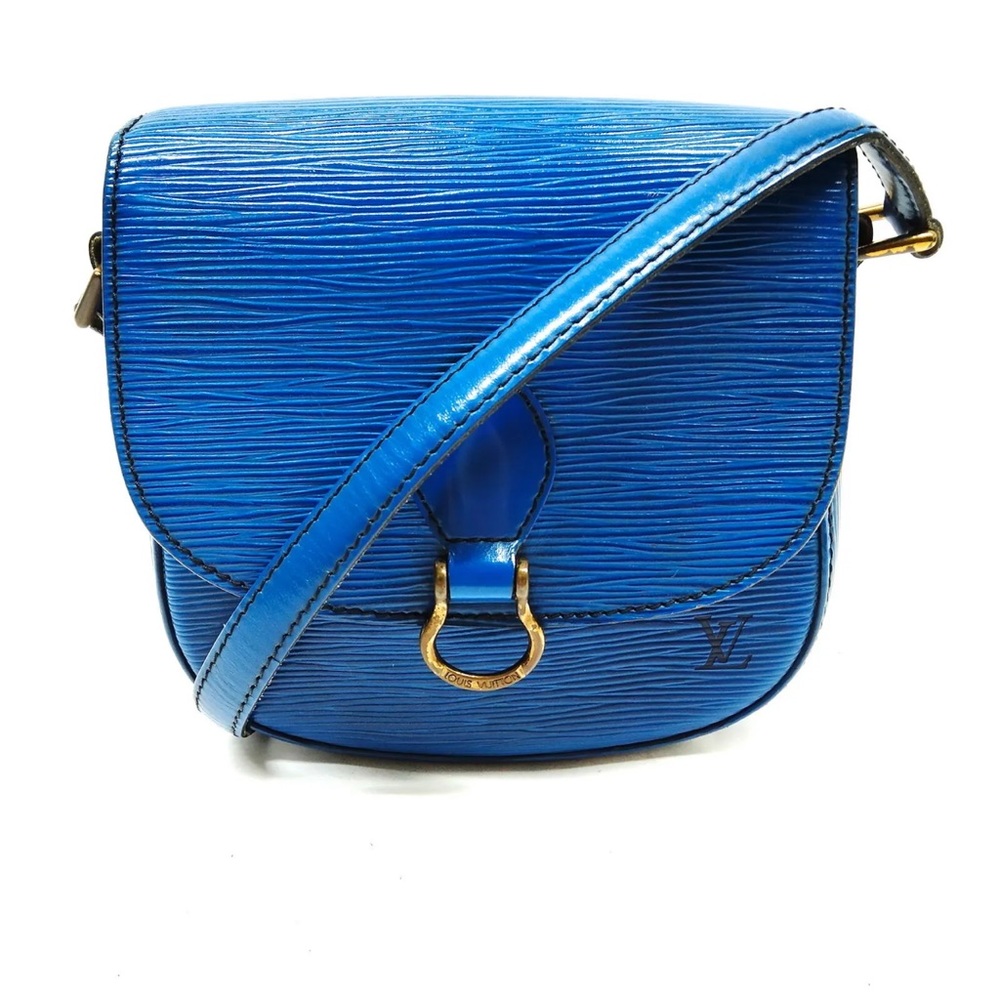 Louis Vuitton Lv Blue Epi Leather Saint Cloud Crossbo… - Gem